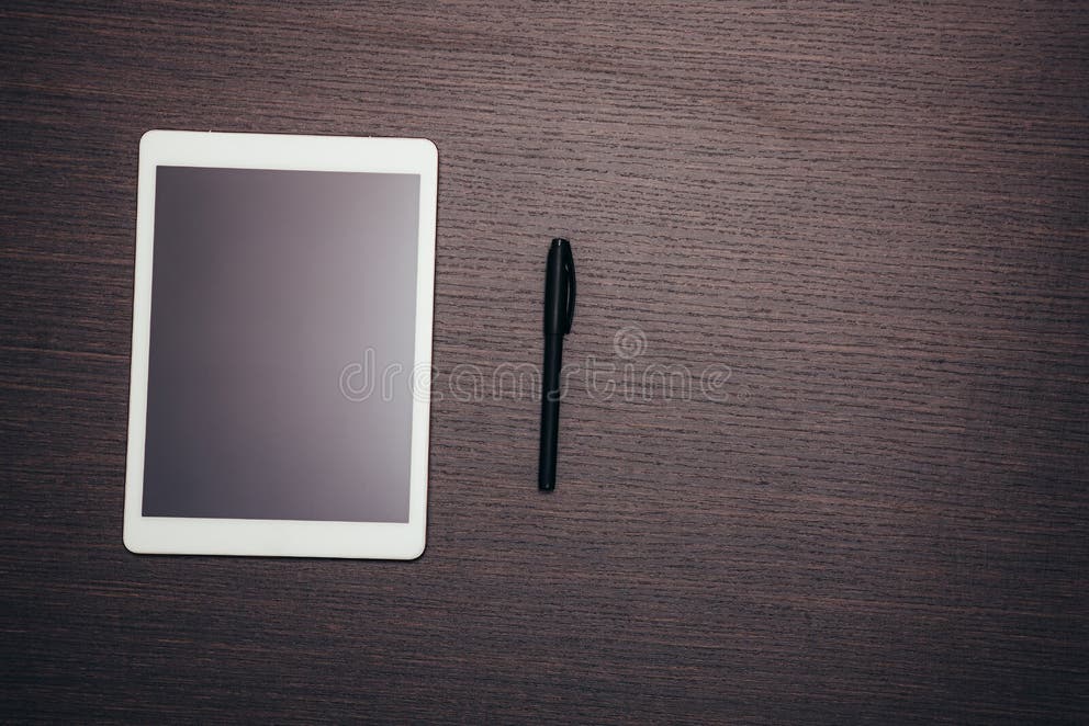 Diary and Tablet in the Workplace Stock Photo - Image of concept ...