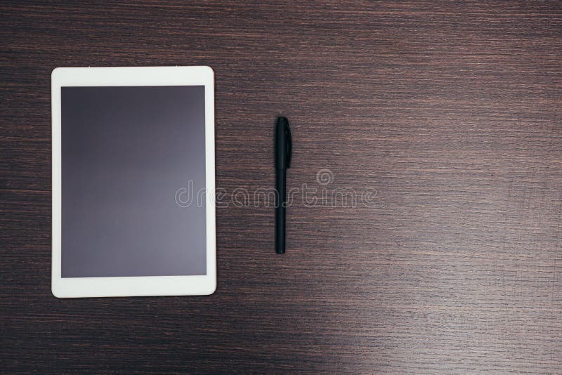 Diary and Tablet in the Workplace Stock Photo - Image of internet ...