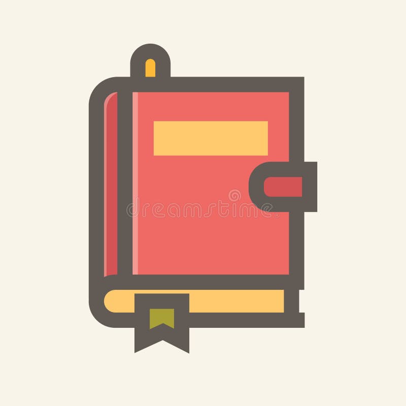 Diary. Vector Illustration Decorative Design Stock Vector ...