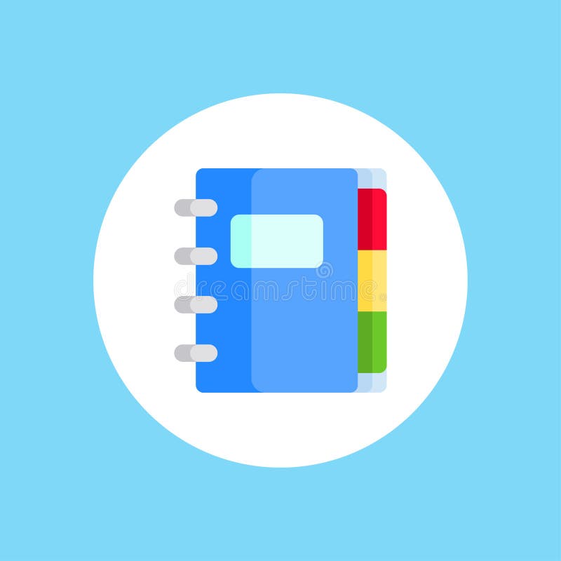 Diary Vector Icon Sign Symbol Stock Vector - Illustration of line ...