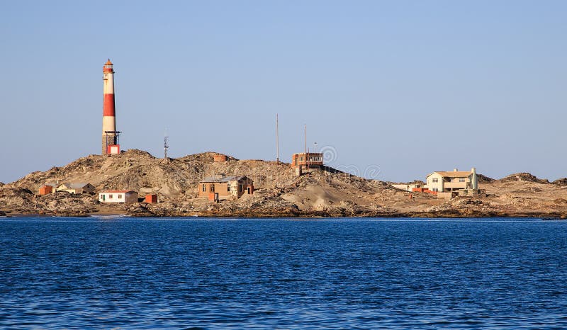 Diaz Point with Wooden Walkway and Lighthouse on the Luderitz Peninsula ...