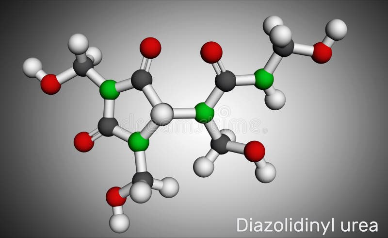 Urea Molecule. Ball-and-stick Molecular Model. Chemistry Related 3d ...