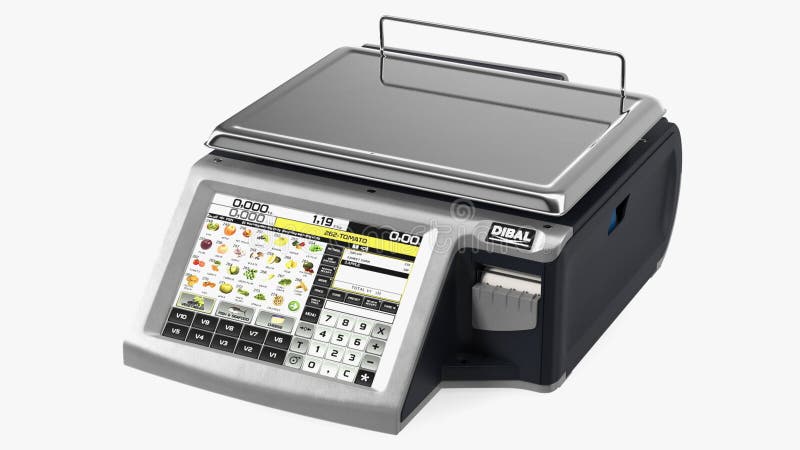 Dibal Advanced Touchscreen Digital Retail Scale Display Stock Photo ...