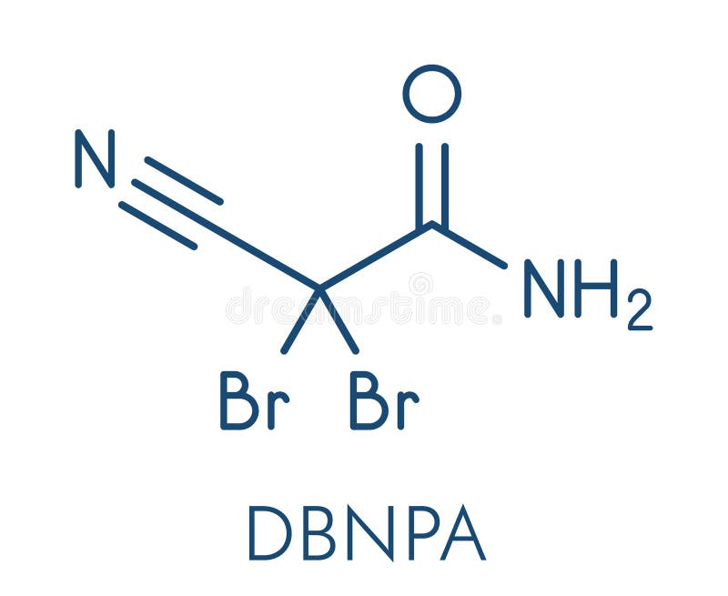 DBNPA 2,2-dibromo-3-nitrilopropionamide Biocide, Chemical Structure ...