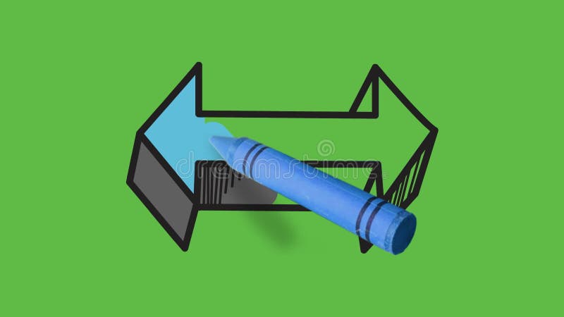 Dibujar Una Flecha En Ambos Lados Con Color Azul Sobre Fondo Verde ... Dibujar Una Flecha En Ambos Lados Con Color Azul Sobre Fondo Verde ...