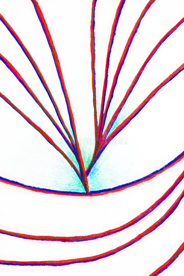 Dibujo de líneas curvadas stock de ilustración. Ilustración de contexto ...