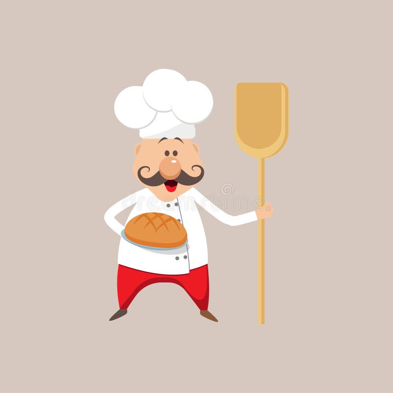 Dibujo de un panadero ilustración del vector. Ilustración de fino ...