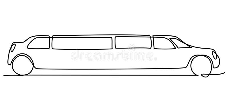 Limousine Limuzyna Limo Schetsen Class Maybach Sketch Coloring Page