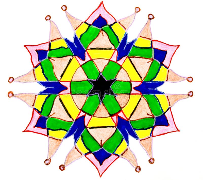 Dibujo modelado circular stock de ilustración. Ilustración de modelado ...