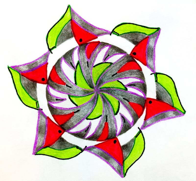 Dibujo modelado circular stock de ilustración. Ilustración de modelado ...