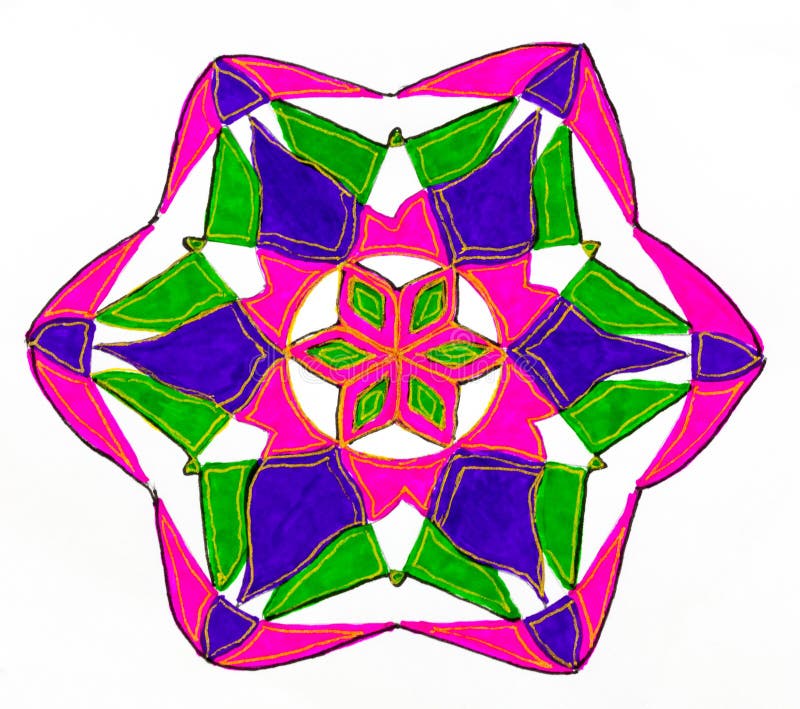 Dibujo modelado circular stock de ilustración. Ilustración de formas ...