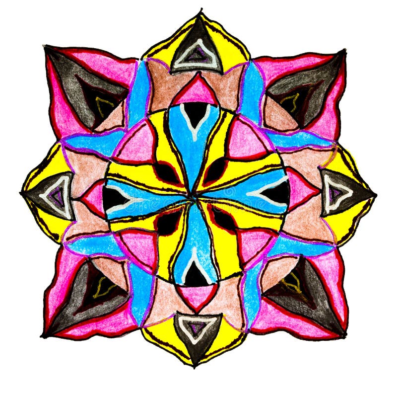 Dibujo modelado circular stock de ilustración. Ilustración de formas ...