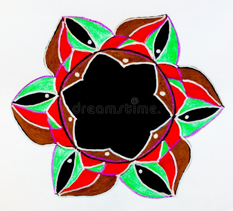 Dibujo modelado circular stock de ilustración. Ilustración de fieltro ...