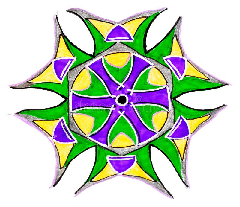 Dibujo modelado circular stock de ilustración. Ilustración de formas ...