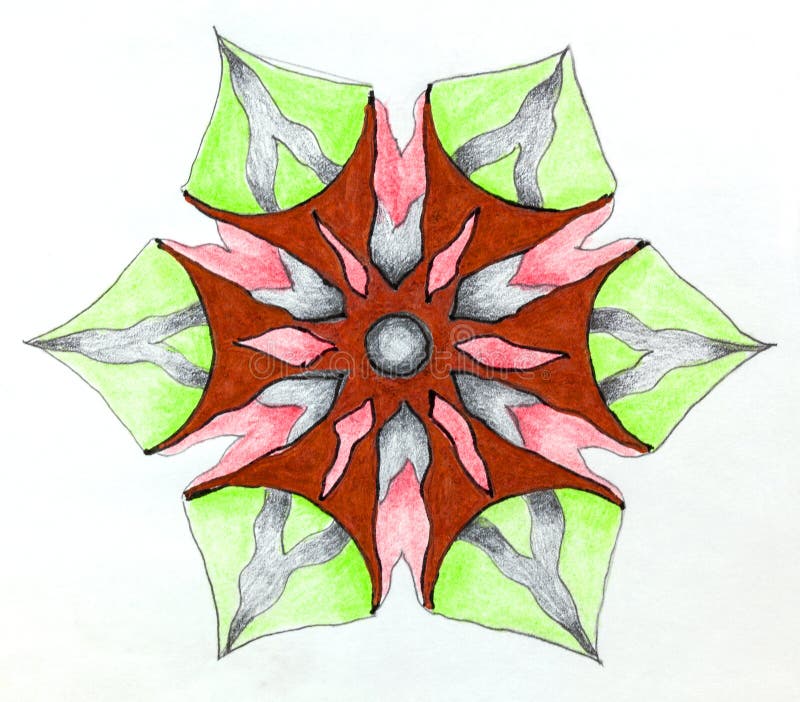 Dibujo modelado circular stock de ilustración. Ilustración de formas ...