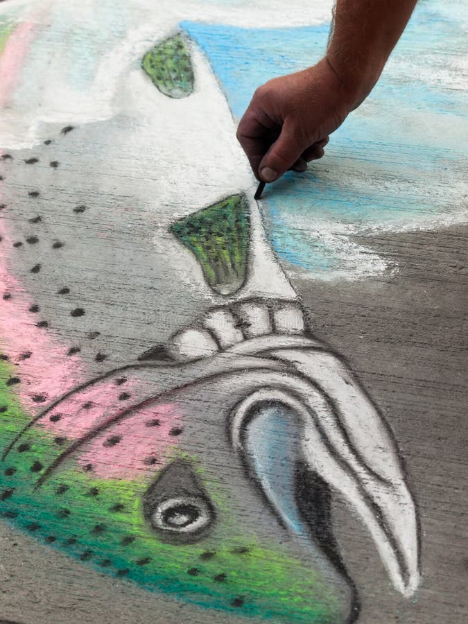 Dibujos de tiza foto de archivo editorial. Imagen de coloreado - 42068133