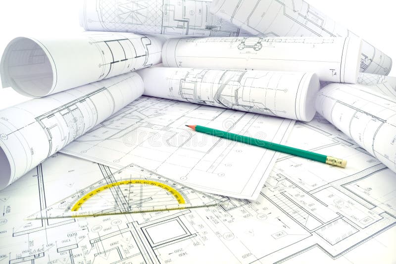 Dibujos del proyecto foto de archivo. Imagen de desarrollo - 37281566