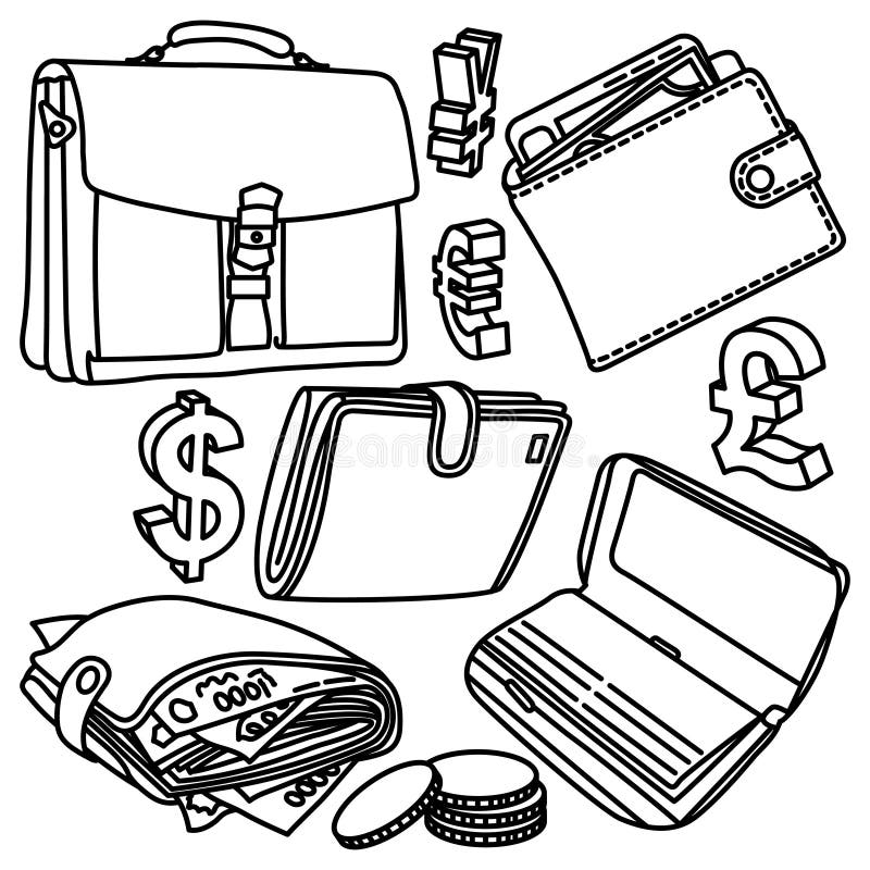 Dibujos Del Vector De Las Finanzas Ilustración del Vector - Ilustración ...