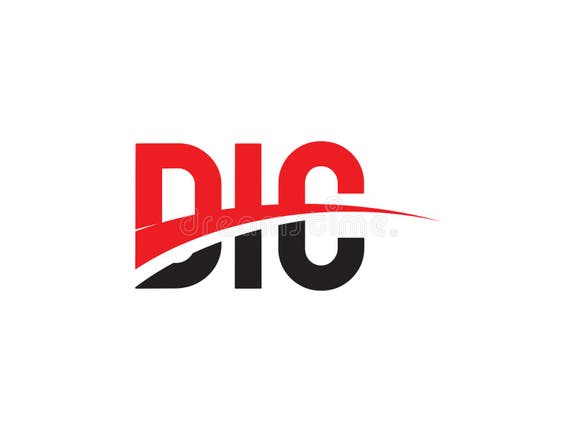 DIC Letter Initial Logo Design Vector Illustration Stock Vector ...