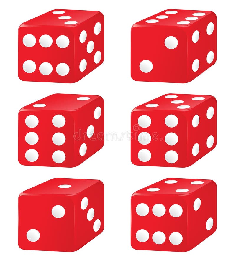Faces of set of dice stock vector. Illustration of chance - 3177911