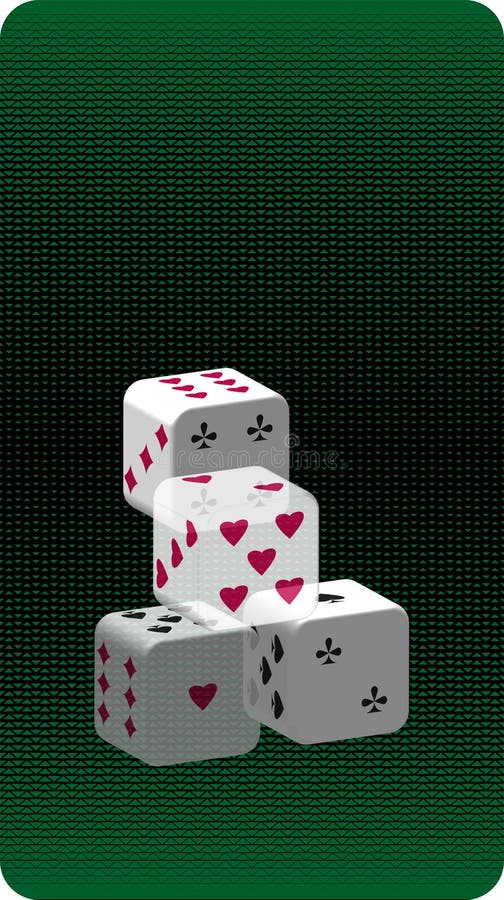 Dice on Abstract Background. Screen Vector Design for Mobile App Stock ...