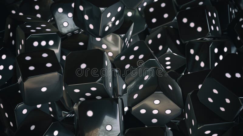 Dice Background 3d Illustration Stock Illustration - Illustration of ...