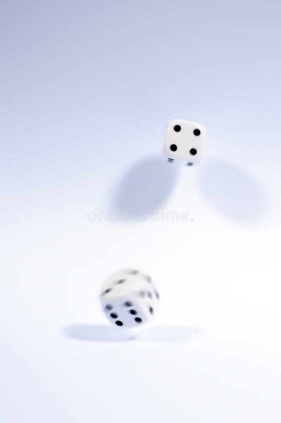Dice Being Thrown and Bouncing Stock Photo - Image of dice, roll: 131938406