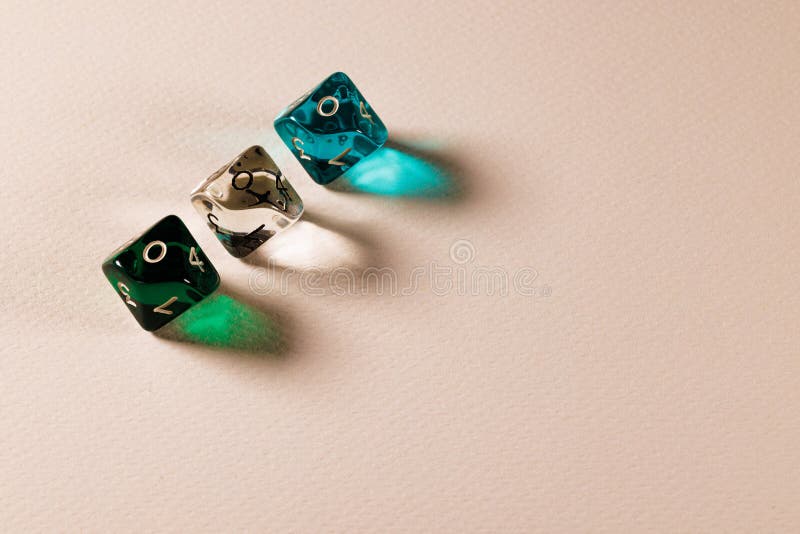 Dice for Board Game and Role-playing Game Stock Photo - Image of game ...