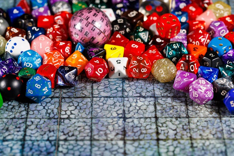 Dice for Board Game and Role-playing Game Stock Image - Image of ...