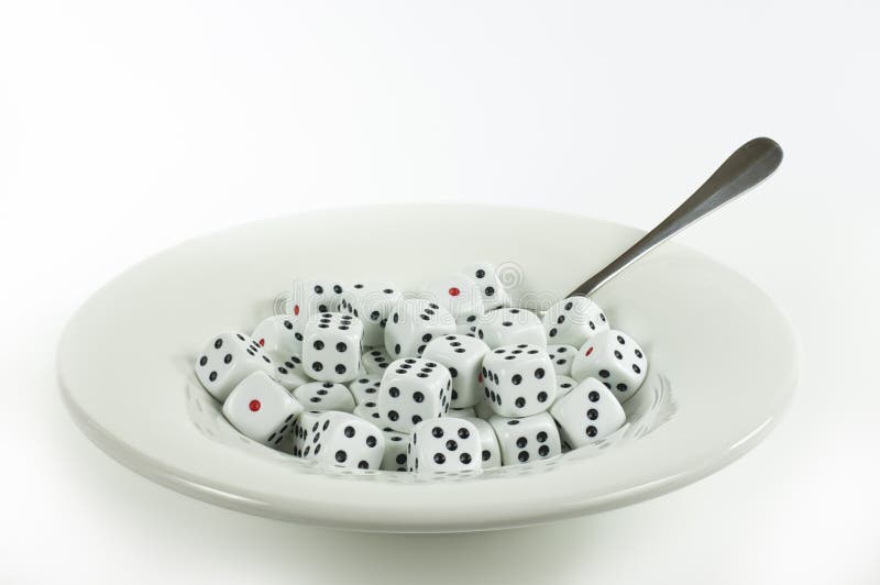 Dice Bowl stock photo. Image of game, breakfast, entrepreneur - 9312240