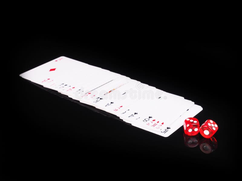 Dice and cards stock photo. Image of game, cash, luck - 7489716