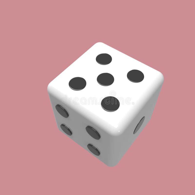 Dice Cartoon Style. 3d Render Illustration Stock Illustration ...