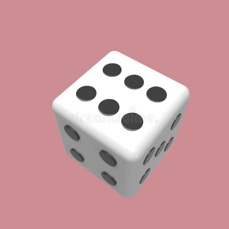 Dice Cartoon Style. 3d Render Illustration Stock Illustration ...