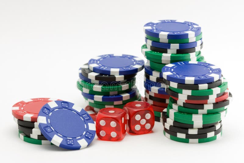 Dice and Chips stock image. Image of macsuga, games, cards - 4661375