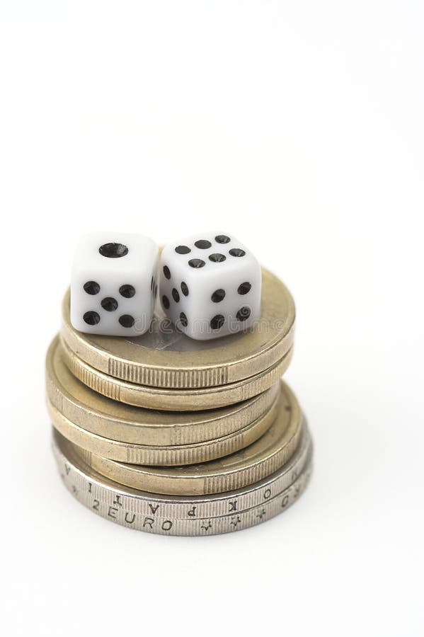 Dice and coins stock photo. Image of game, lottery, luck - 5225796