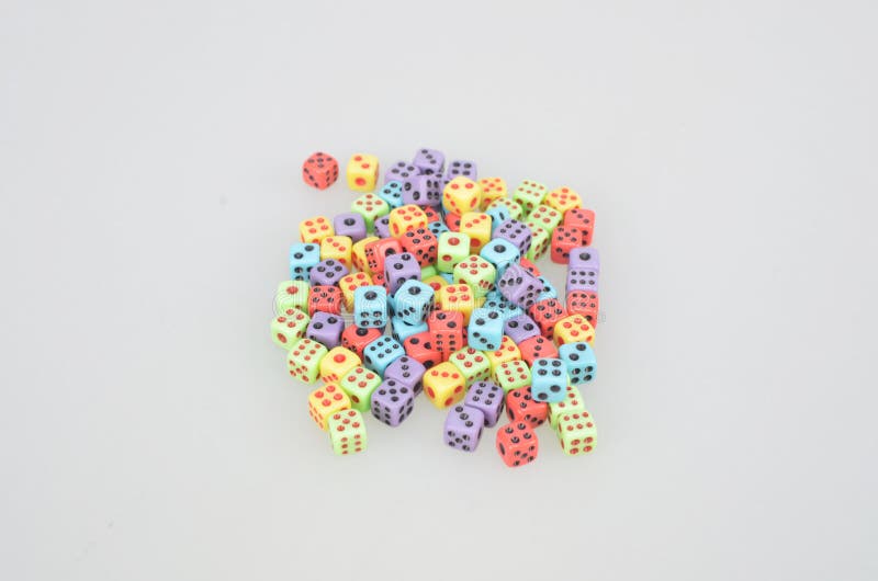 A Dice Collection. Game Dice in Isometric Design Stock Image - Image of ...