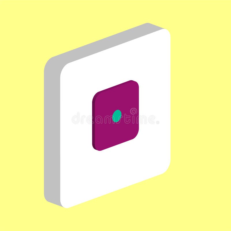 Dice 1 computer symbol stock illustration. Illustration of circle ...