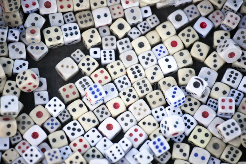 Dice Concept for Business Risk, Chance, Good Luck or Gambling Stock ...