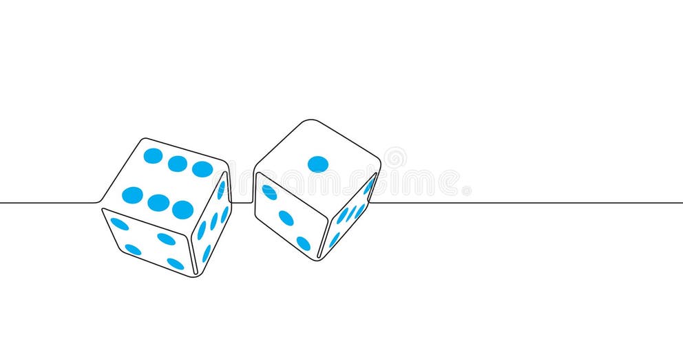 Dice One Line Stock Illustrations – 485 Dice One Line Stock ...