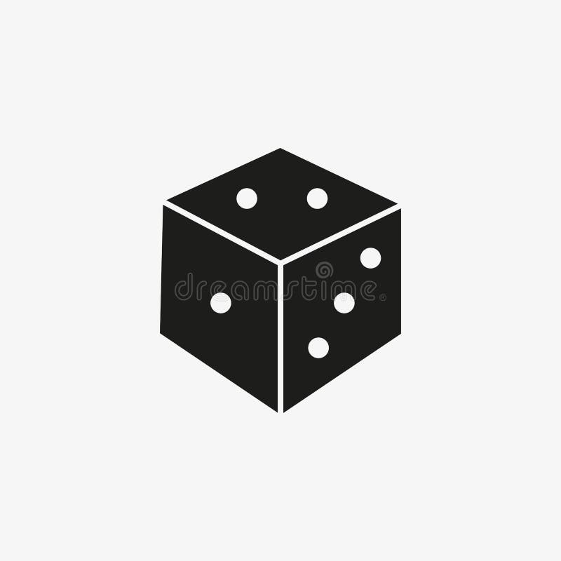 Dice Cube Icon for Mobile and Web Games UI Design, Gambling, Chance ...