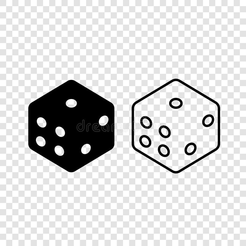 Dice cube. Vector icon stock vector. Illustration of cube - 198197257