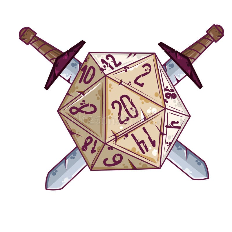 Dice D20 for Playing Dnd. RPG Board Game Stock Vector - Illustration of ... Dice D20 for Playing Dnd. RPG Board Game Stock Vector - Illustration of ...