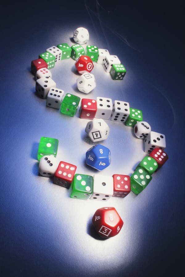 Dice Arranged in Dollar Symbol Stock Image - Image of still, collection ...