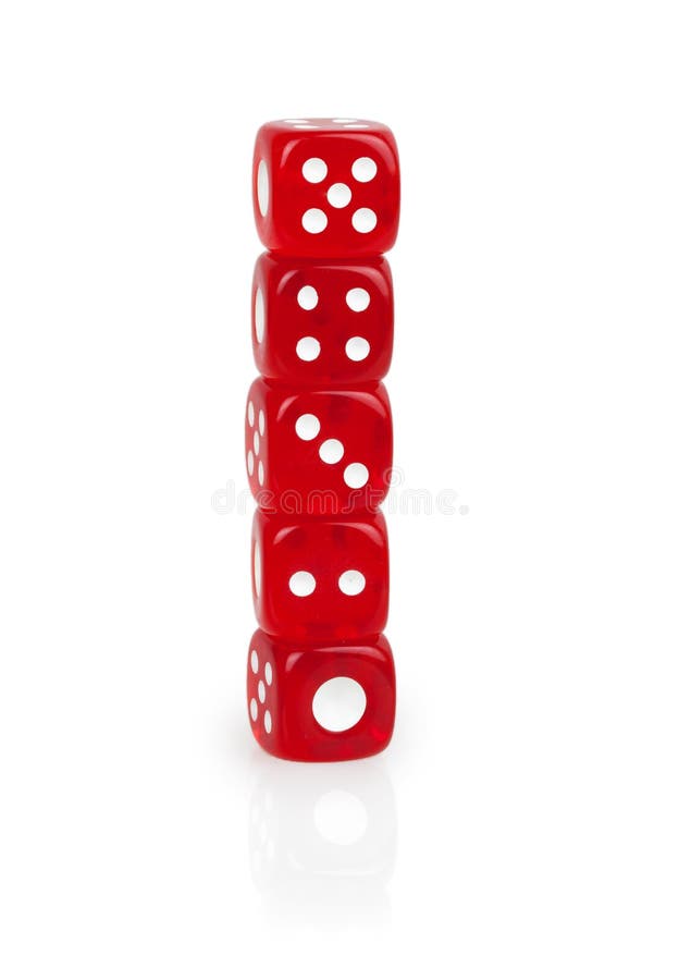 Dice on each other stock photo. Image of chance, fortune - 36949112