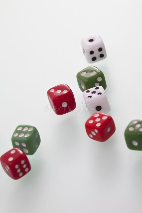 Dice, elevated view stock image. Image of luck, loss - 50474993