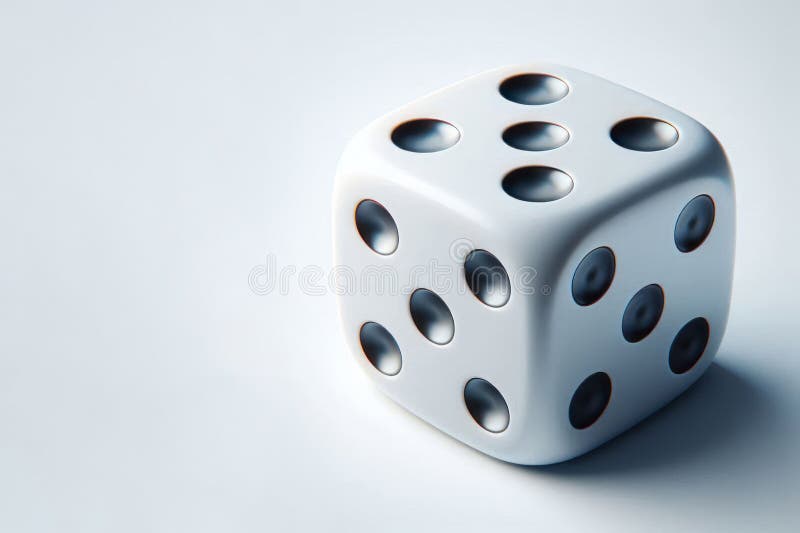 A Dice with Five Dots on Each Face. Space for Text. Stock Illustration - Illustration of luck ...