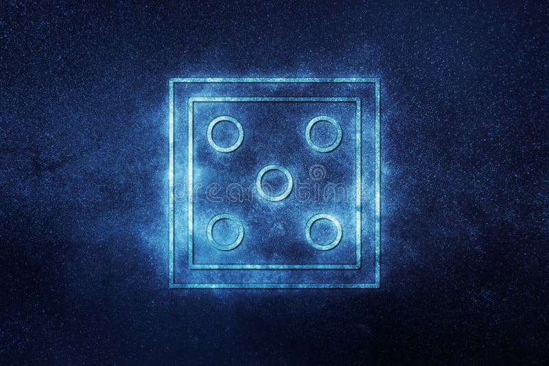 Dice Five at Top, Die Symbol Stock Image - Image of dice, glossy: 334221319