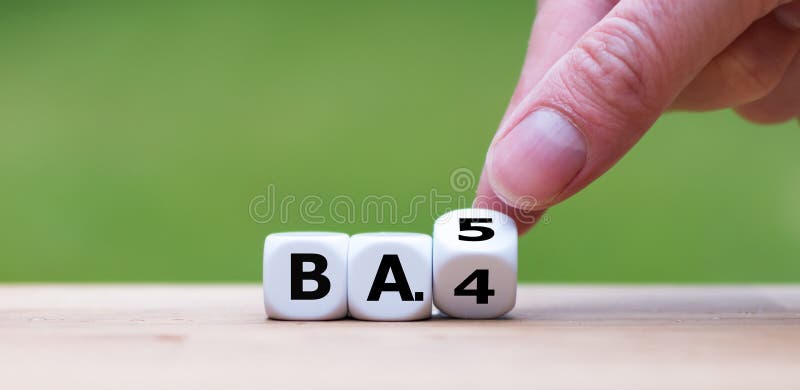 Dice Form the Expression BA.4 and BA.5 As Sybol for the Corona Variant ...