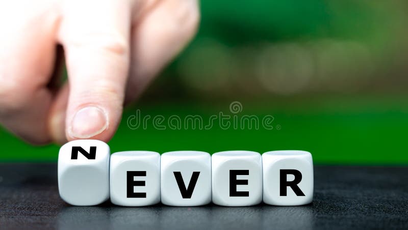 Symbol for Never Giving Up. Hand Turns Dice and Changes the X Sign To a ...