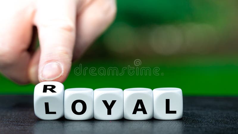 Dice Form the Word Royal and Loyal. Stock Image - Image of motto ...